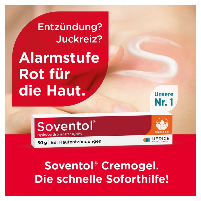 Soventol HydroCortisonACETAT 0,25% Cremogel 50 g online kaufen | DocMorris