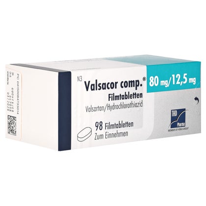VALSACOR comp.80 mg/12,5 mg Filmtabletten 98 St mit E-Rezept kaufen ...