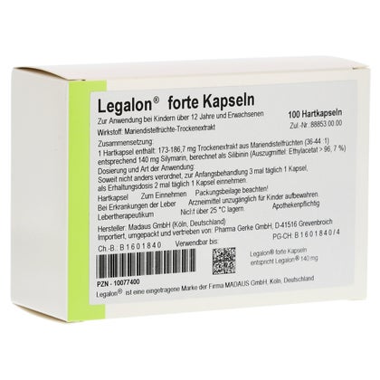 Legalon Forte Hartkapseln - Reimport 100 St online kaufen | DocMorris