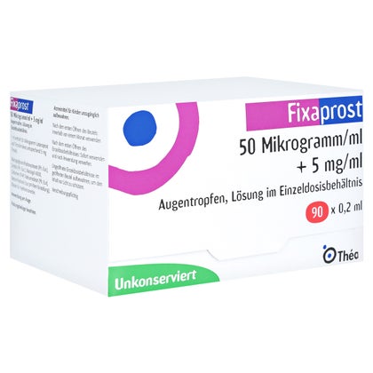 FIXAPROST 50 Mikrogramm/ml + 5 mg/ml Augentr.EDP 90X0,2 ml mit E-Rezept ...