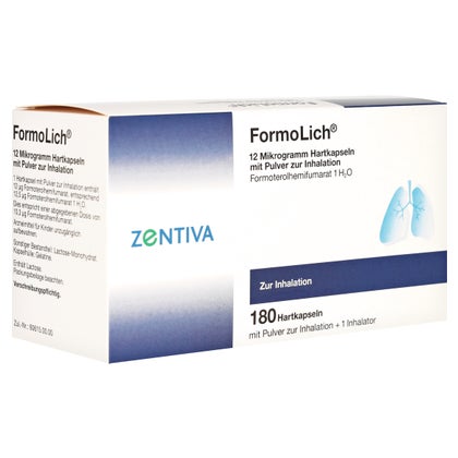 FORMOLICH 12 Mikrogramm Hartkaps.m.Plv.z.Inhal. 3X60 St mit E-Rezept ...