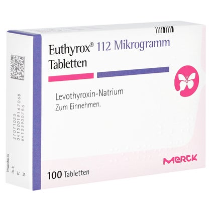 Euthyrox 112 Mikrogramm Tabletten 100 St mit E-Rezept kaufen | DocMorris