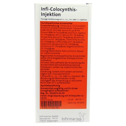 INFI Colocynthis Injektion 10X1 ml online kaufen | DocMorris