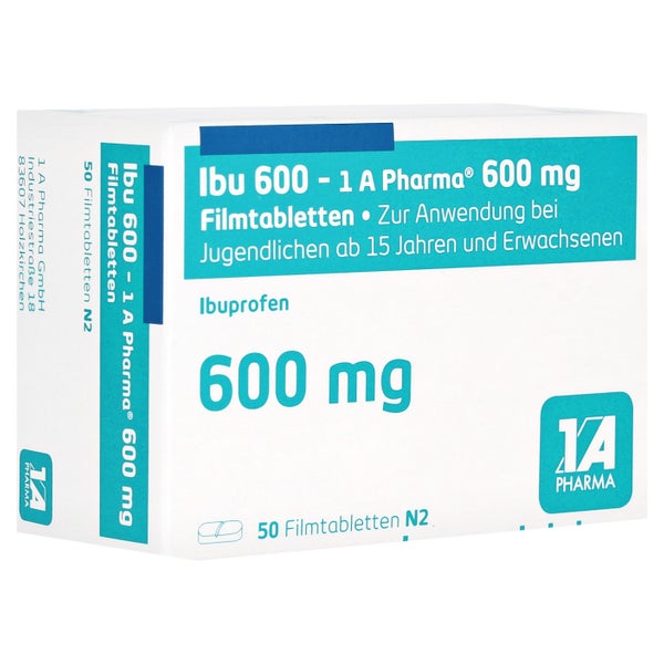 IBU 600-1a Pharma Filmtabletten 50 St, 50 St online kaufen | DocMorris