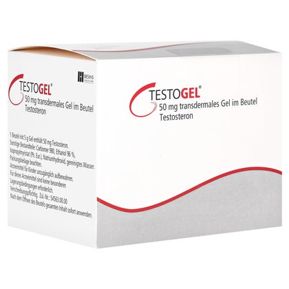 TESTOGEL 50 mg transdermales Gel im Beutel 30 St mit E-Rezept kaufen ...