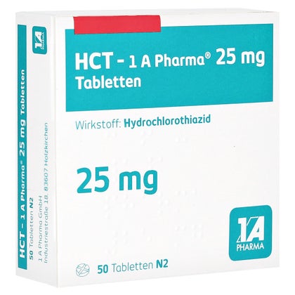 Hct-1a Pharma 25 mg Tabletten 50 St mit E-Rezept kaufen | DocMorris