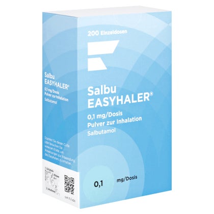 SALBU EASYHALER 0,1 mg/Dosis 200 ED Plv.z.Inhal. 1 St mit E-Rezept ...