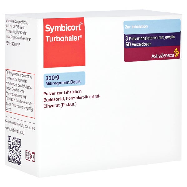 SYMBICORT Turbohaler 320/9 µg/Dosis 60 ED 180 Sp, 180 Sp online kaufen ...
