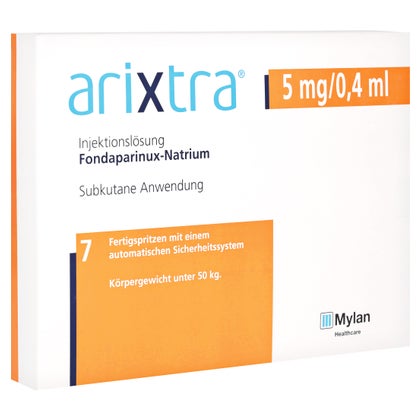 ARIXTRA 5 mg/0,4 ml Inj.-Lsg.i.e.Fertigspritze 7X0,4 ml mit E-Rezept ...