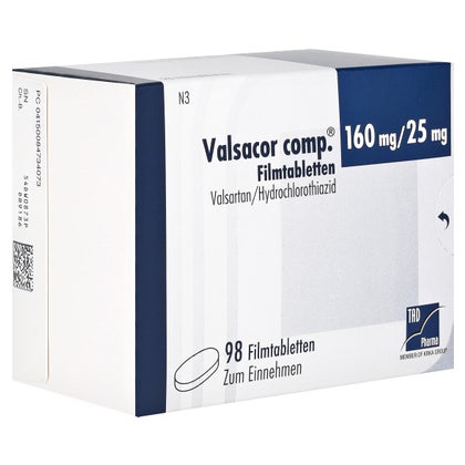 VALSACOR comp.160 mg/25 mg Filmtabletten 98 St mit E-Rezept kaufen ...