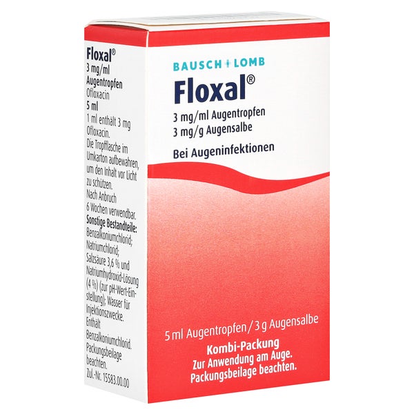 FLOXAL 3 mg/ml Augentropfen + 3 mg/g Augenslb.Kpg. 1 P, 1 P online ...