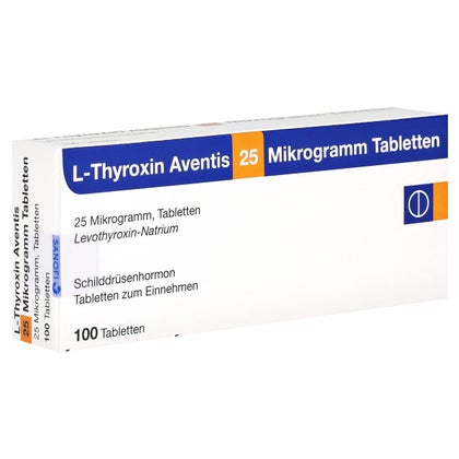 L-thyroxin Aventis 25 µg Tabletten 100 St mit E-Rezept kaufen | DocMorris