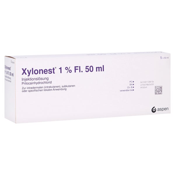 Xylonest 1% Flasche Injektionslösung 5X50 ml, 5X50 ml online kaufen ...