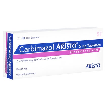 Carbimazol Aristo 5 mg Tabletten 100 St mit E-Rezept kaufen | DocMorris