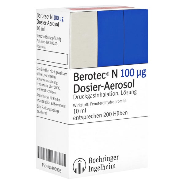 Berotec N 100 µg Dosieraerosol 10 ml, 10 ml online kaufen | DocMorris
