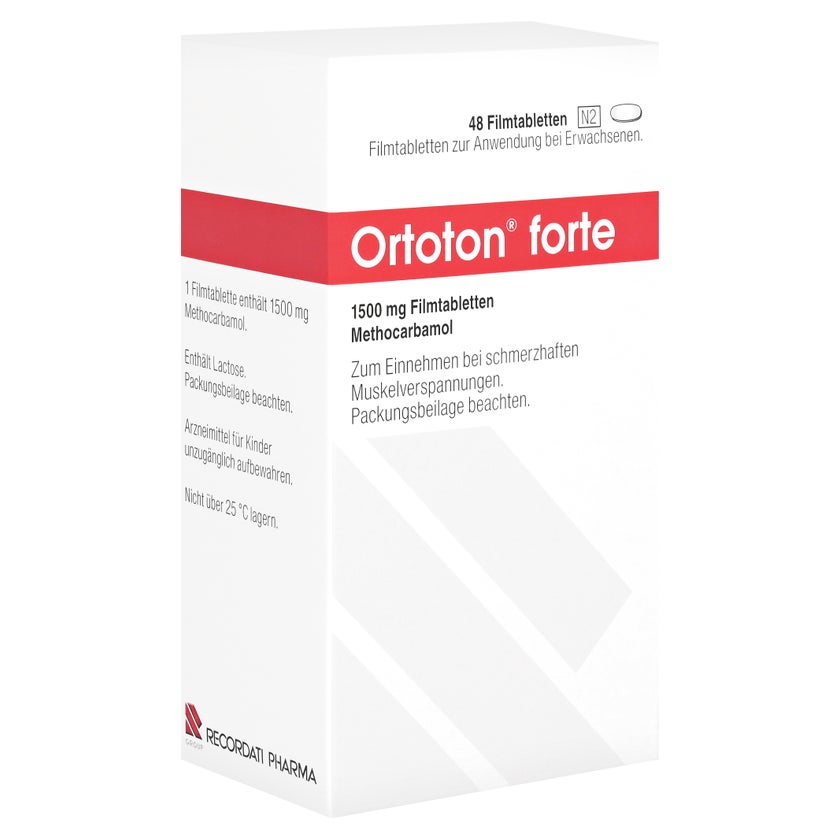 Ortoton Forte 1500 mg Filmtabletten 48 St mit E-Rezept kaufen | DocMorris