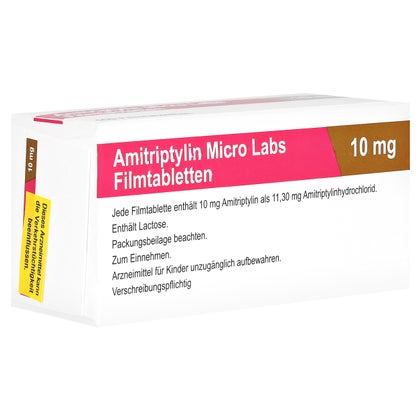AMITRIPTYLIN Micro Labs 10 mg Filmtabletten 100 St mit E-Rezept kaufen ...