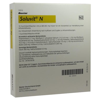 Soluvit N Plv.f.e.konz.z.her.e.infusions 10X10 ml online kaufen | DocMorris