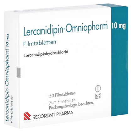 LERCANIDIPIN Omniapharm 10 mg Filmtabletten 50 St mit E-Rezept kaufen ...