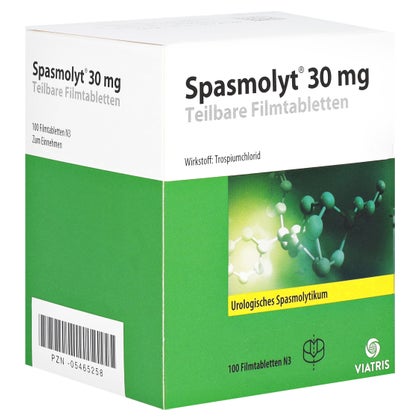 Spasmolyt 30 mg teilbare Filmtabletten 100 St mit E-Rezept kaufen ...