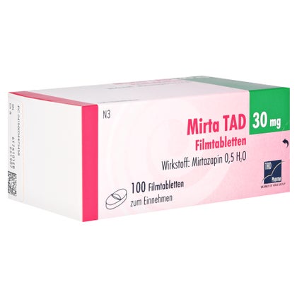 Mirta TAD 30 mg Filmtabletten 100 St mit E-Rezept kaufen | DocMorris