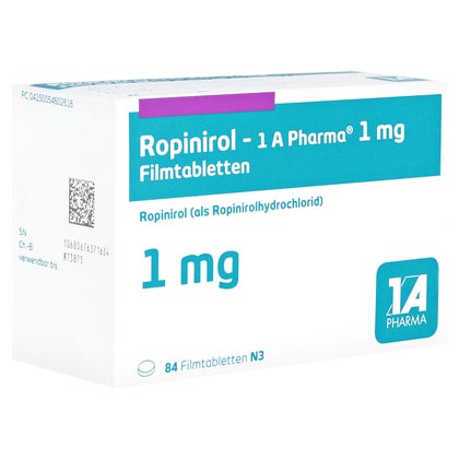 Ropinirol-1a Pharma 1 mg Filmtabletten 84 St mit E-Rezept kaufen ...