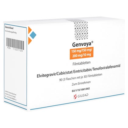 GENVOYA 150 mg/150 mg/200 mg/10 mg Filmtabletten 3X30 St mit E-Rezept ...