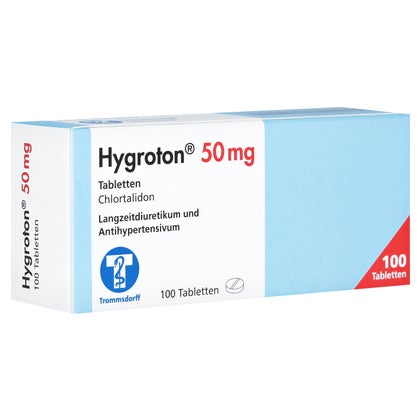 Hygroton 50 mg Tabletten 100 St mit E-Rezept kaufen | DocMorris