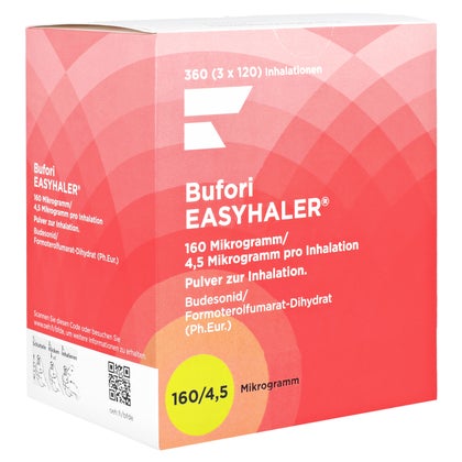 BUFORI Easyhaler 160/4,5 µg/Dosis 3x120 ED 3 St mit E-Rezept kaufen ...