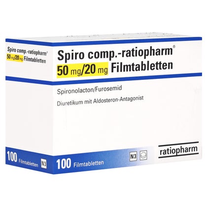 SPIRO COMP.-ratiopharm 50 mg/20 mg Filmtabletten 100 St mit E-Rezept ...