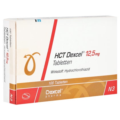 HCT Dexcel 12,5 mg Tabletten 100 St mit E-Rezept kaufen | DocMorris