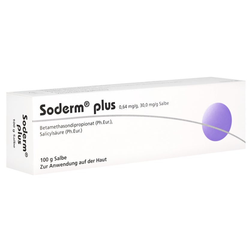 Soderm plus 0,64 mg/g + 30 mg/g Salbe 100 g mit E-Rezept kaufen | DocMorris