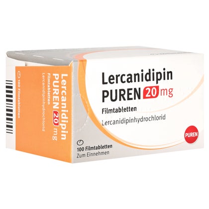 Lercanidipin Puren 20 mg Filmtabletten 100 St mit E-Rezept kaufen ...