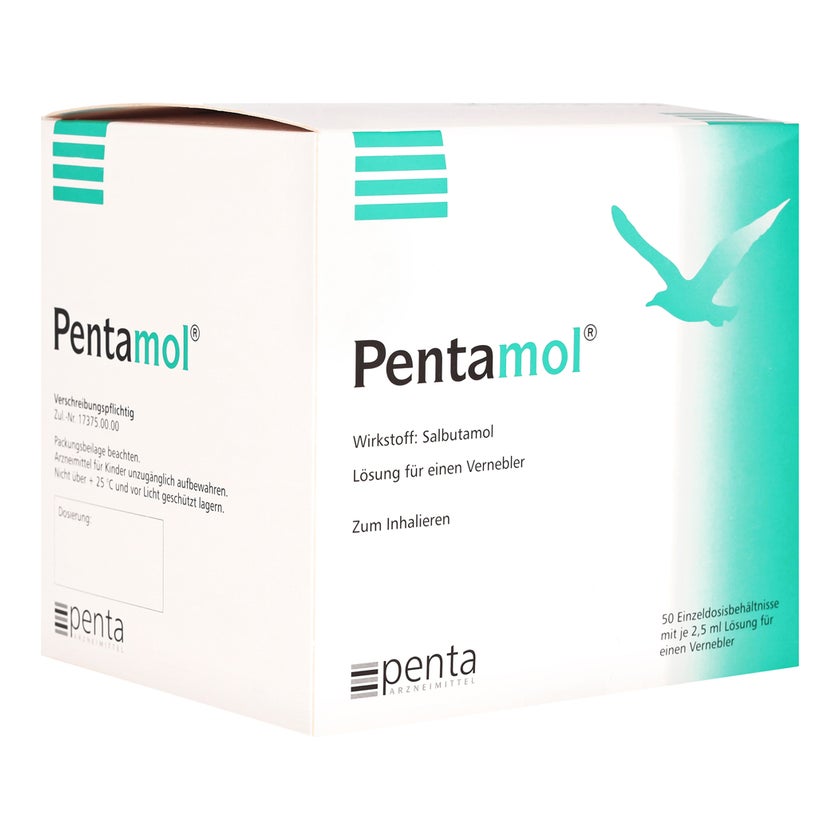 PENTAMOL Fertiginhalat Lösung f.e.Vernebler 50X2,5 ml mit E-Rezept ...