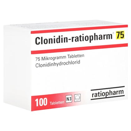 Clonidin-ratiopharm 75 Tabletten 100 St mit E-Rezept kaufen | DocMorris