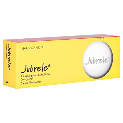 JUBRELE 75 Mikrogramm Filmtabletten Desogestrel 3X28 St, 3X28 St online ...