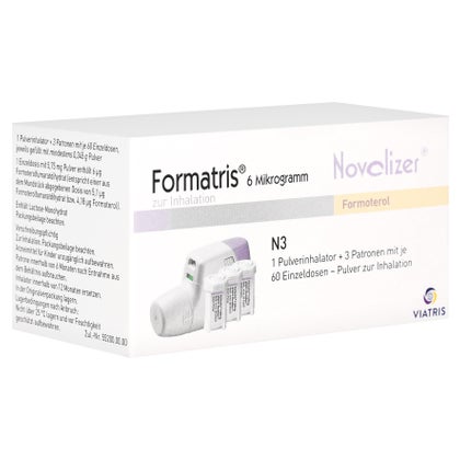 FORMATRIS 6µg Novolizer 3x60 ED Inhalator+Patrone 3 St mit E-Rezept ...