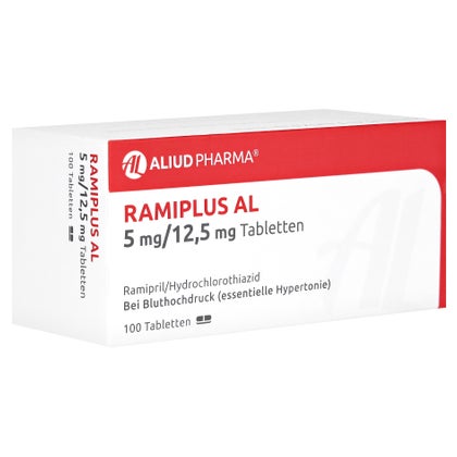 Ramiplus AL 5 mg/12,5 mg Tabletten 100 St mit E-Rezept kaufen | DocMorris