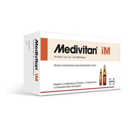 MEDIVITAN iM m.Lidocain Inj.-Lsg.i.Amp.-Paare 24 St mit E-Rezept kaufen ...