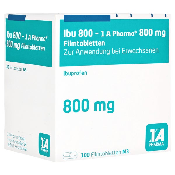 IBU 800-1a Pharma Filmtabletten 100 St, 100 St online kaufen | DocMorris