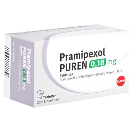 Pramipexol Puren 0,18 mg Tabletten 100 St mit E-Rezept kaufen | DocMorris