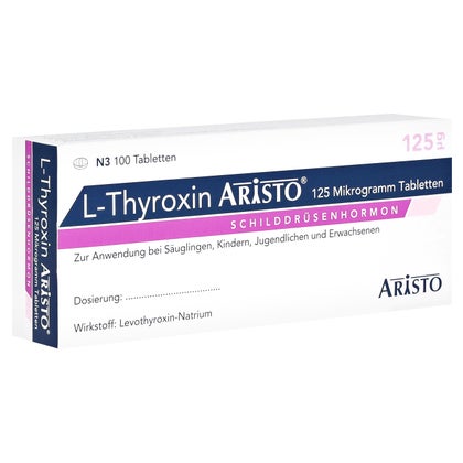 L-thyroxin Aristo 125 Mikrogramm Tablett 100 St mit E-Rezept kaufen ...