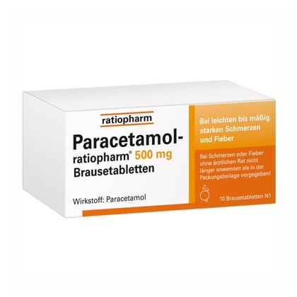 Paracetamol ratiopharm 500 mg 10 St online kaufen | DocMorris