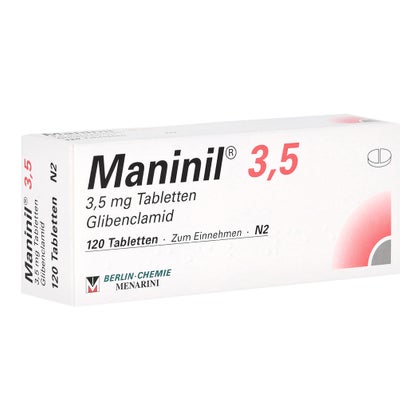 Maninil 3,5 Tabletten 120 St mit E-Rezept kaufen | DocMorris