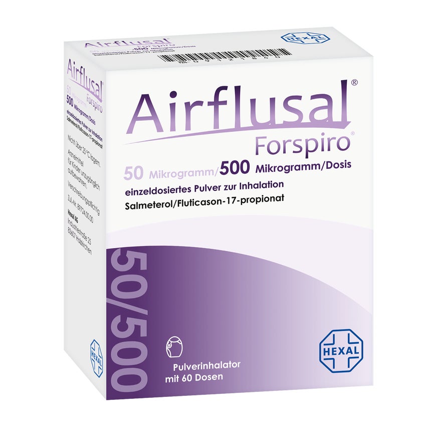 AIRFLUSAL Forspiro 50/500 µg/Dosis 60 Hub 2 St mit E-Rezept kaufen ...