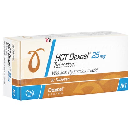 HCT Dexcel 25 mg Tabletten 30 St mit E-Rezept kaufen | DocMorris
