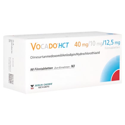 VOCADO HCT 40 mg/10 mg/12,5 mg Filmtabletten 98 St mit E-Rezept kaufen ...