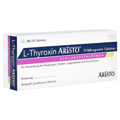 L-thyroxin Aristo 75 Mikrogramm Tablette 100 St mit E-Rezept kaufen ...