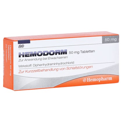 Hemodorm 50 mg Einschlaftabletten 20 St online kaufen | DocMorris