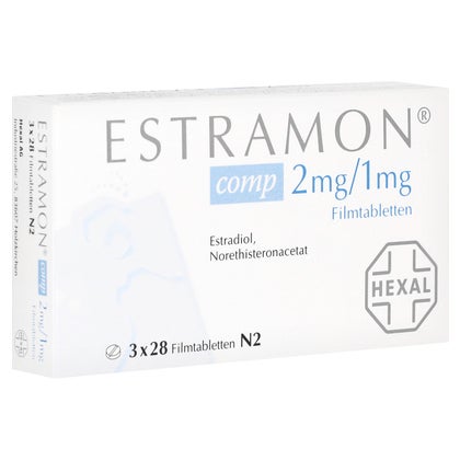 Estramon comp 2 mg/1 mg Filmtabletten 3X28 St mit E-Rezept kaufen ...